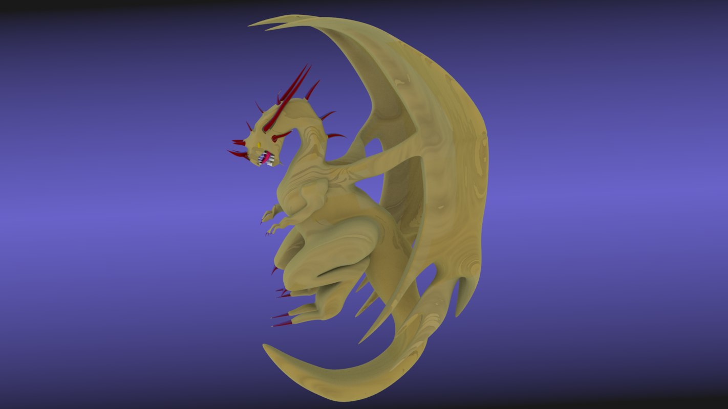 Dragon sand fantasy 3D model - TurboSquid 1359158
