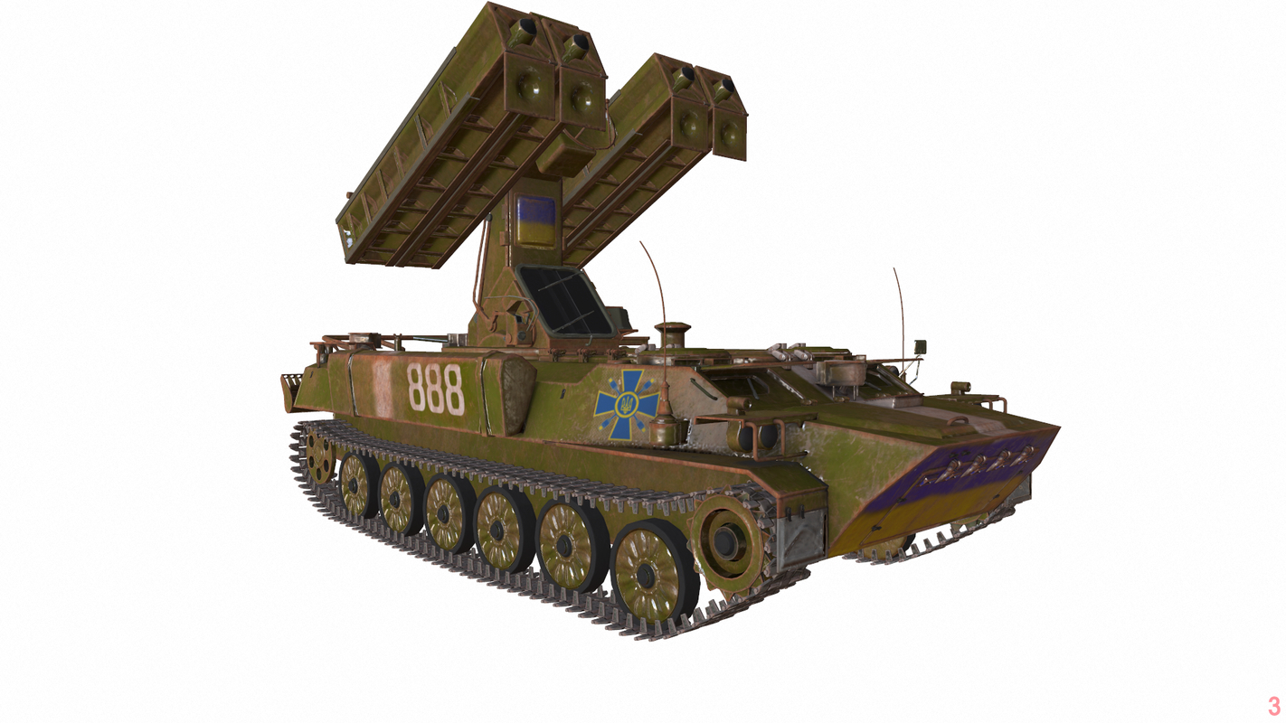 9k35 strela-10 3D model - TurboSquid 1359421