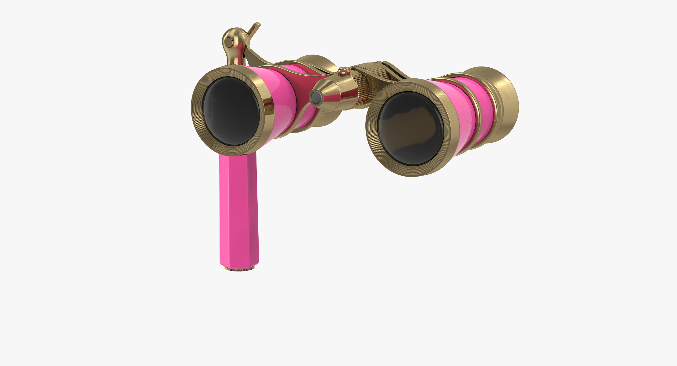 우아한 핑크 오페라 안경 핸들 3D 모델 - TurboSquid 1359651
