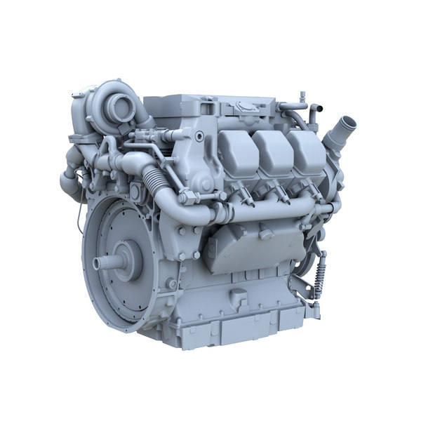 engine diesel truck 3d model