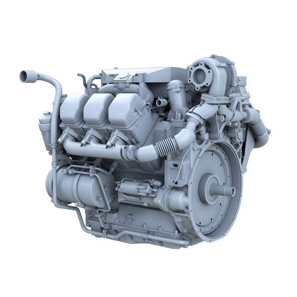 engine diesel truck 3d model