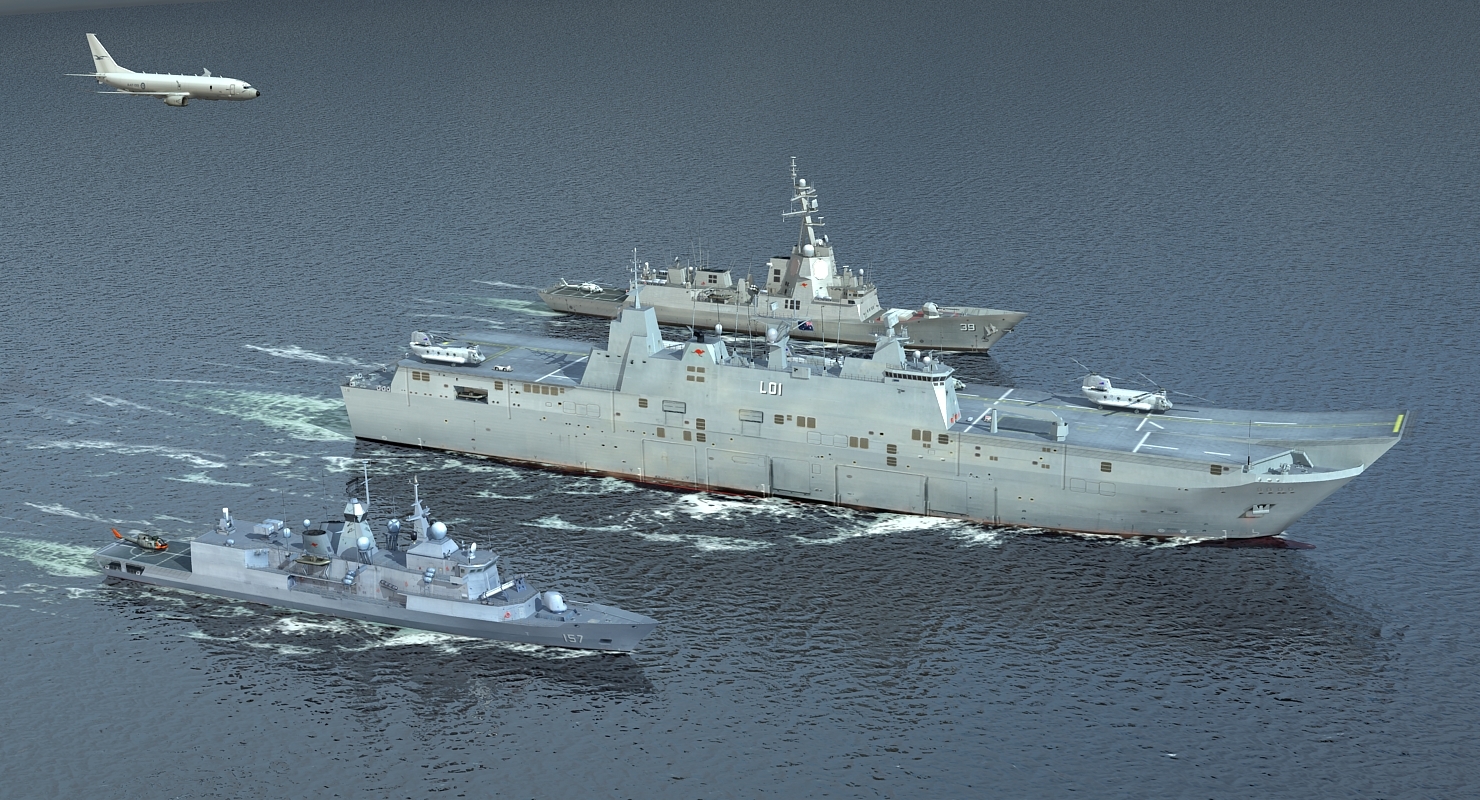 3D hmas australian navy scene - TurboSquid 1359588