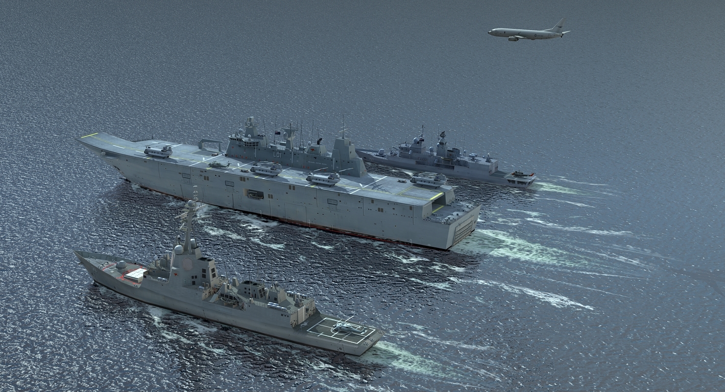 3D hmas australian navy scene - TurboSquid 1359588