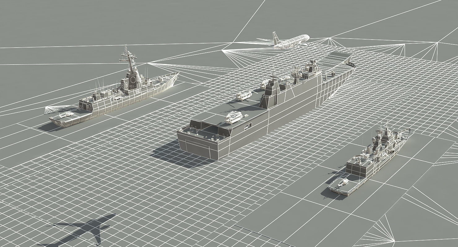 3D hmas australian navy scene - TurboSquid 1359588