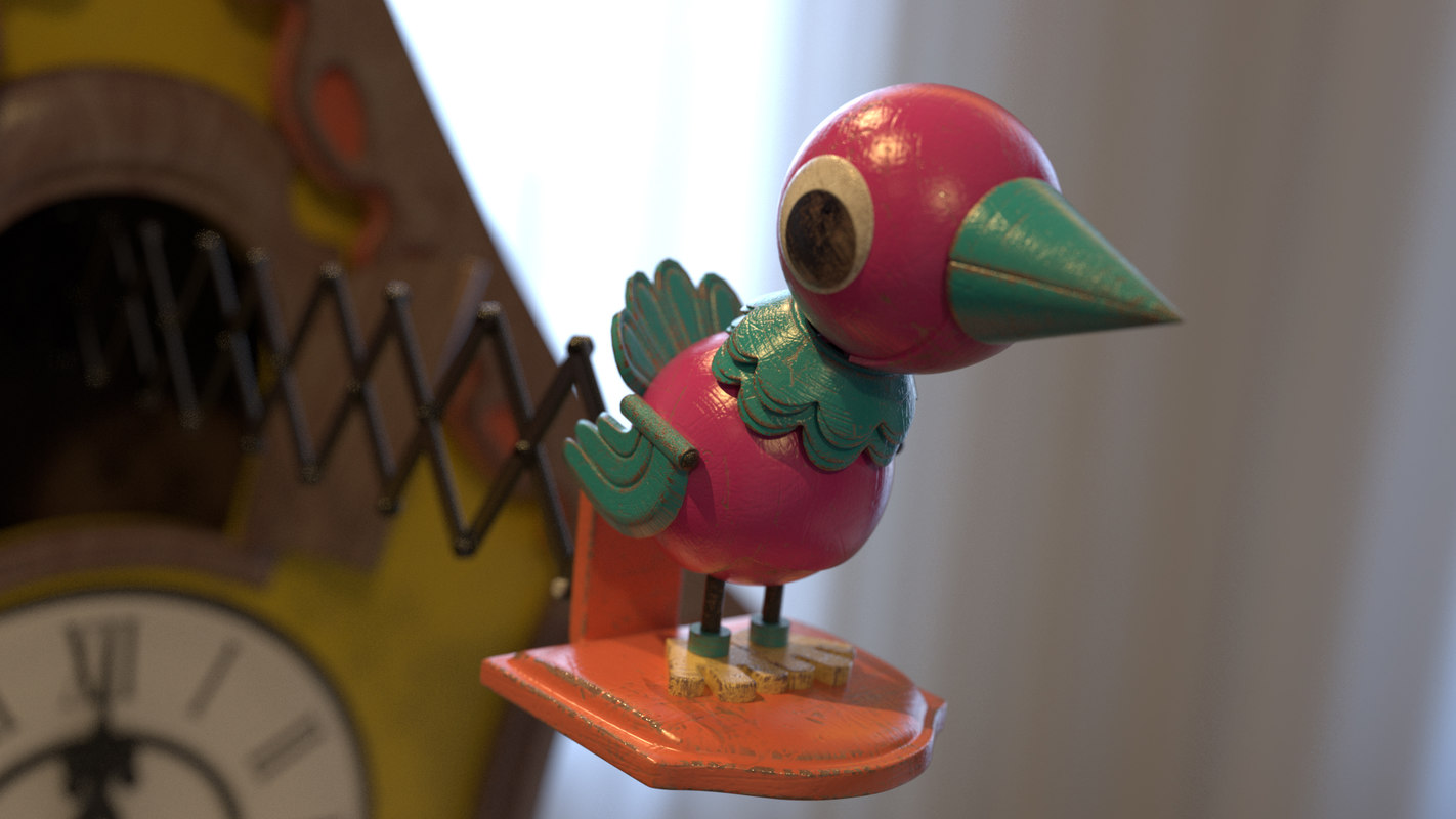 3D cuckoo clock - TurboSquid 1359605