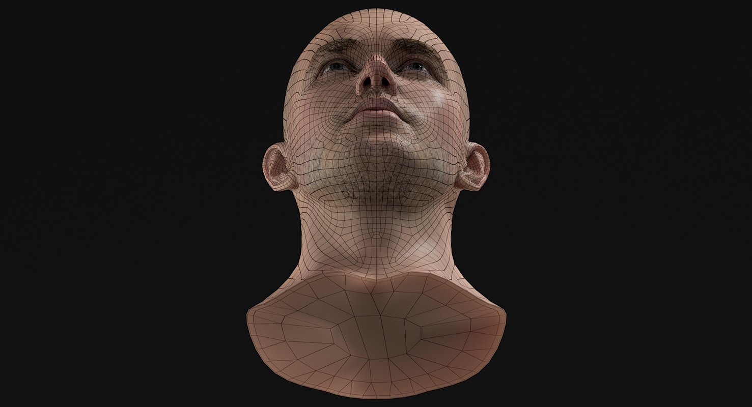 3D male head - TurboSquid 1359672
