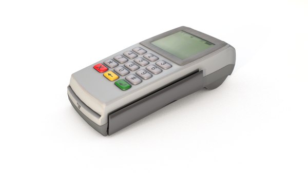Credit card machine payment 3D model - TurboSquid 1359665