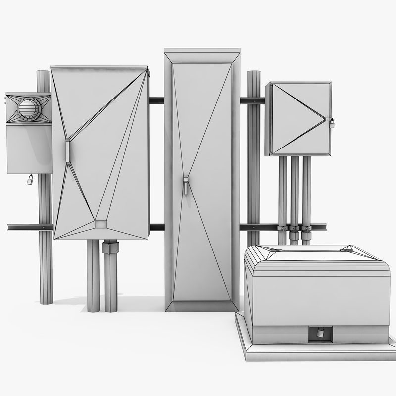 Electrical boxes panel 3D - TurboSquid 1359714