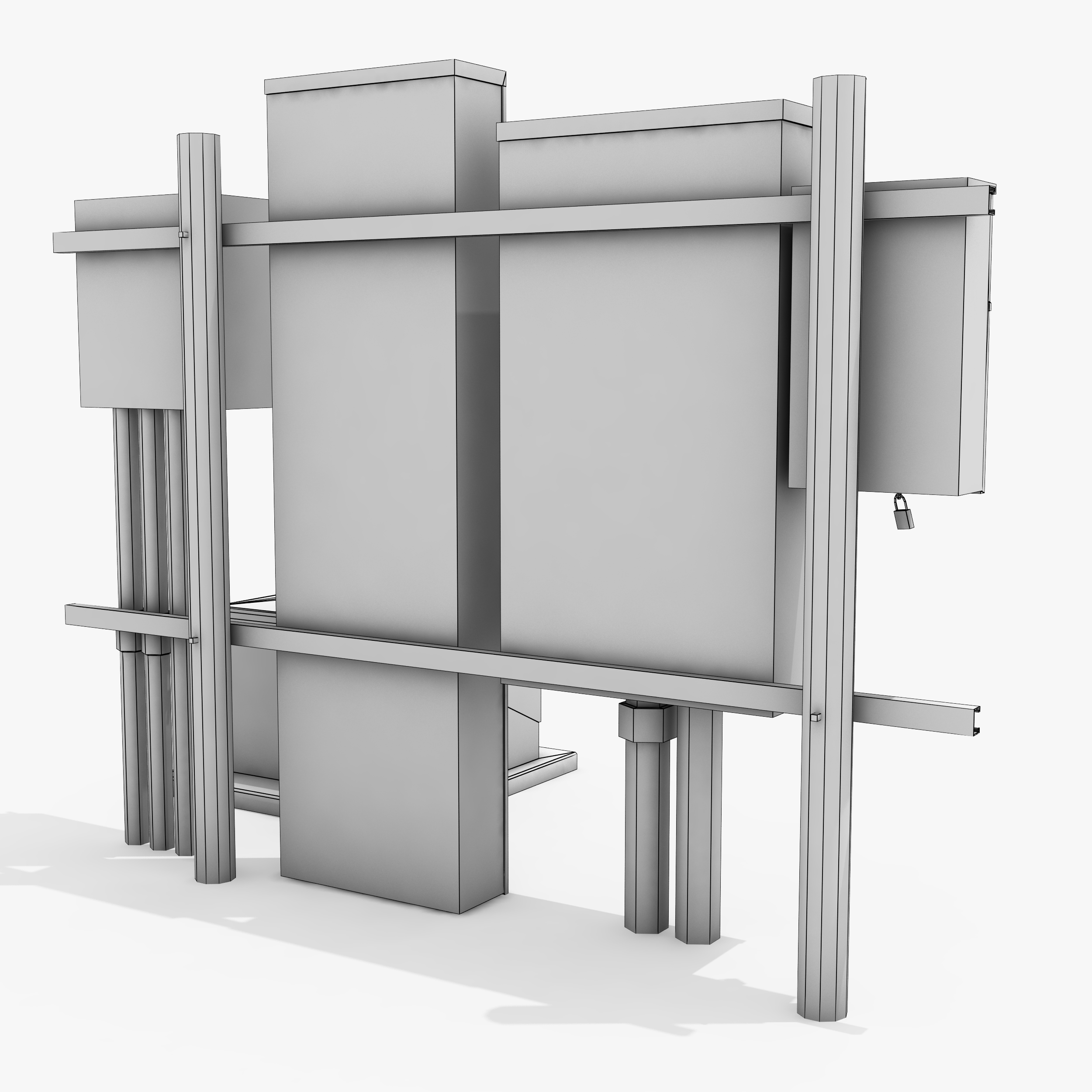 Electrical boxes panel 3D - TurboSquid 1359714