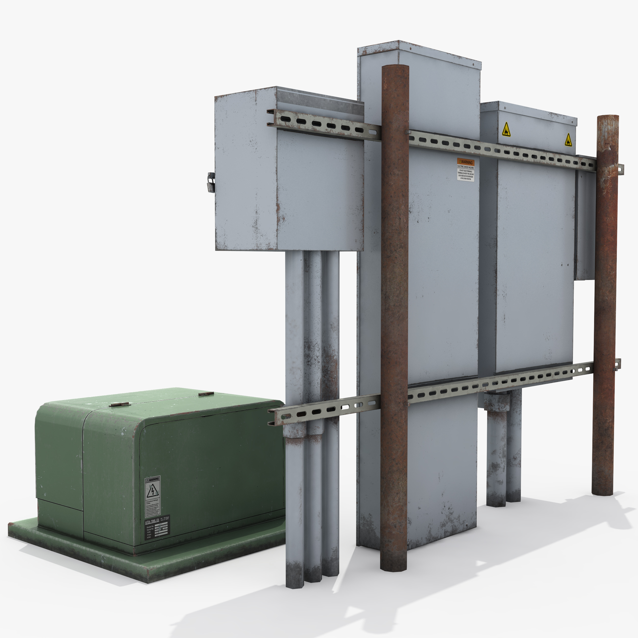 Electrical boxes panel 3D - TurboSquid 1359714