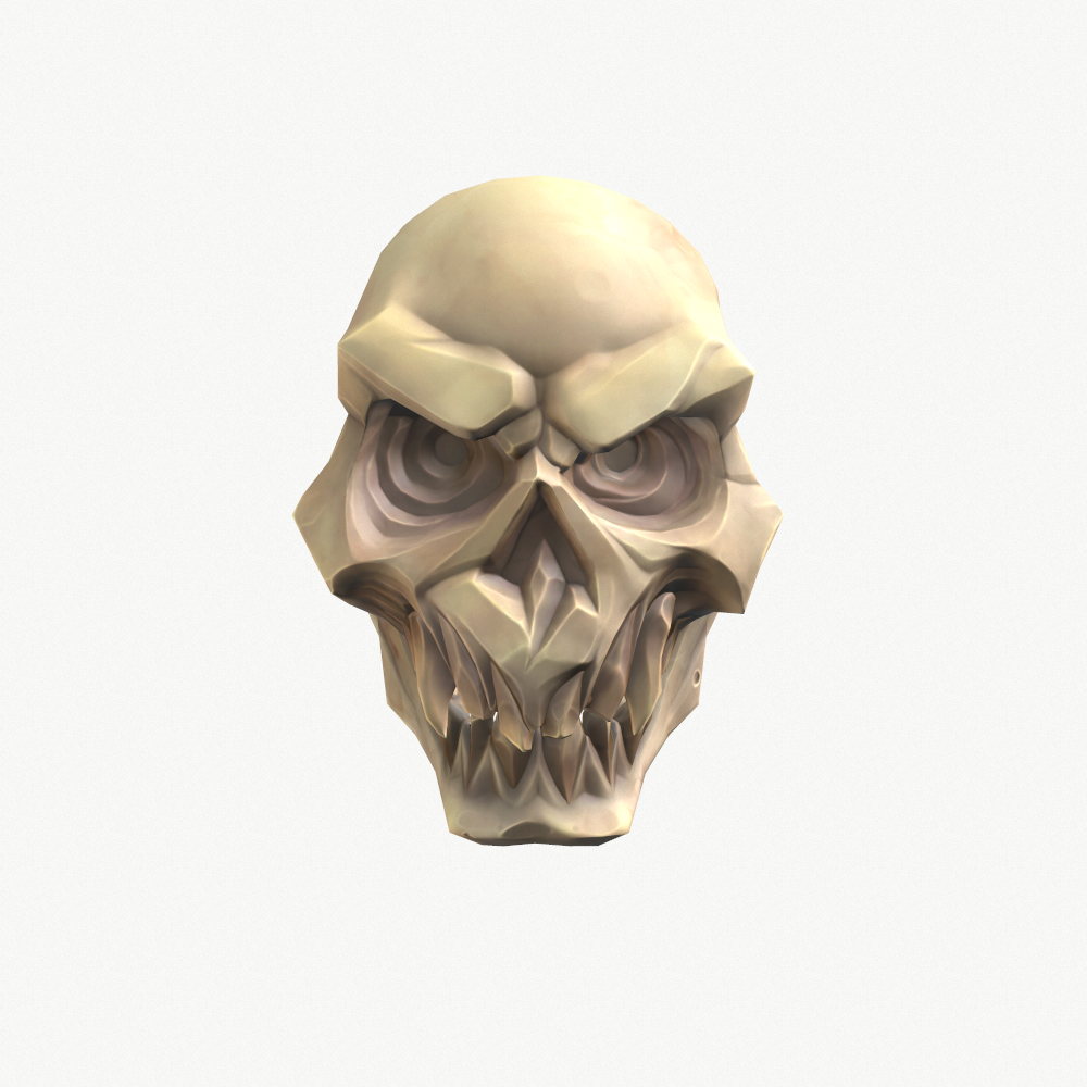 3D stylized evil skull model - TurboSquid 1360583
