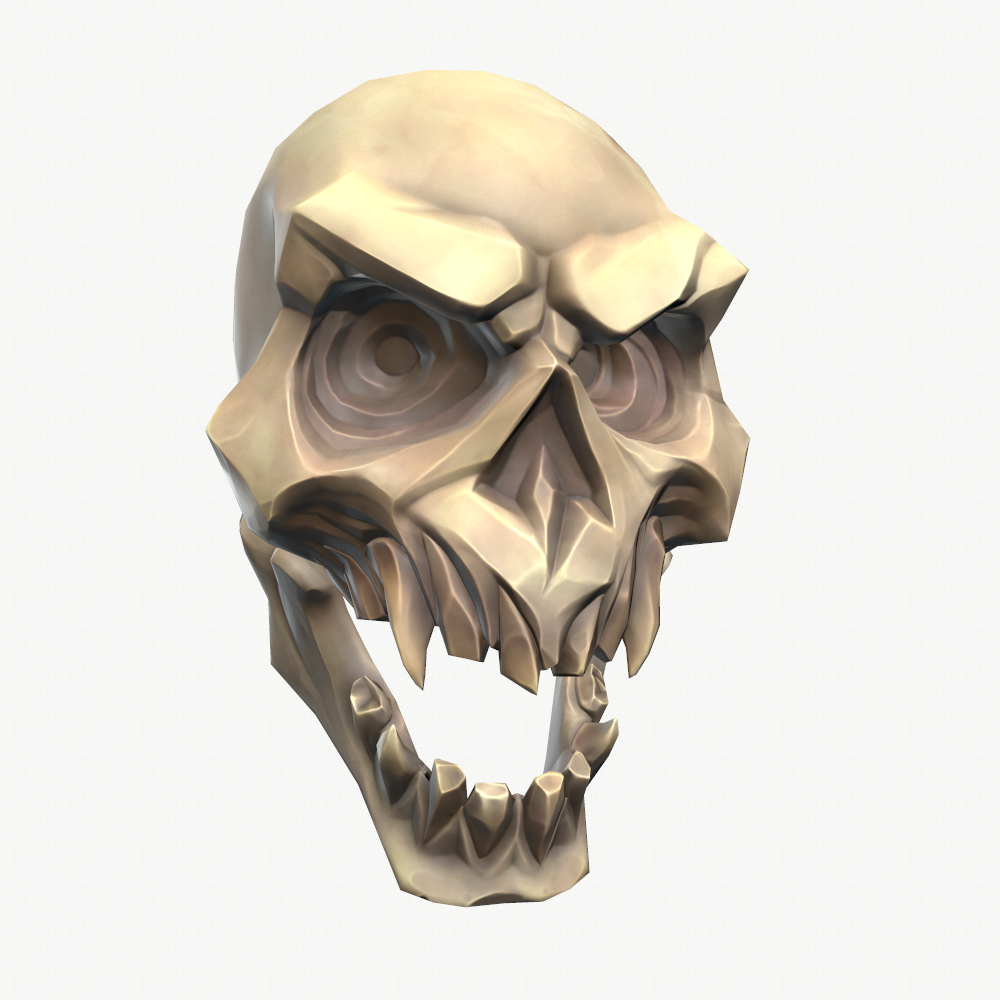 3D stylized evil skull model - TurboSquid 1360583