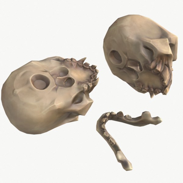 3D stylized evil skull model - TurboSquid 1360583