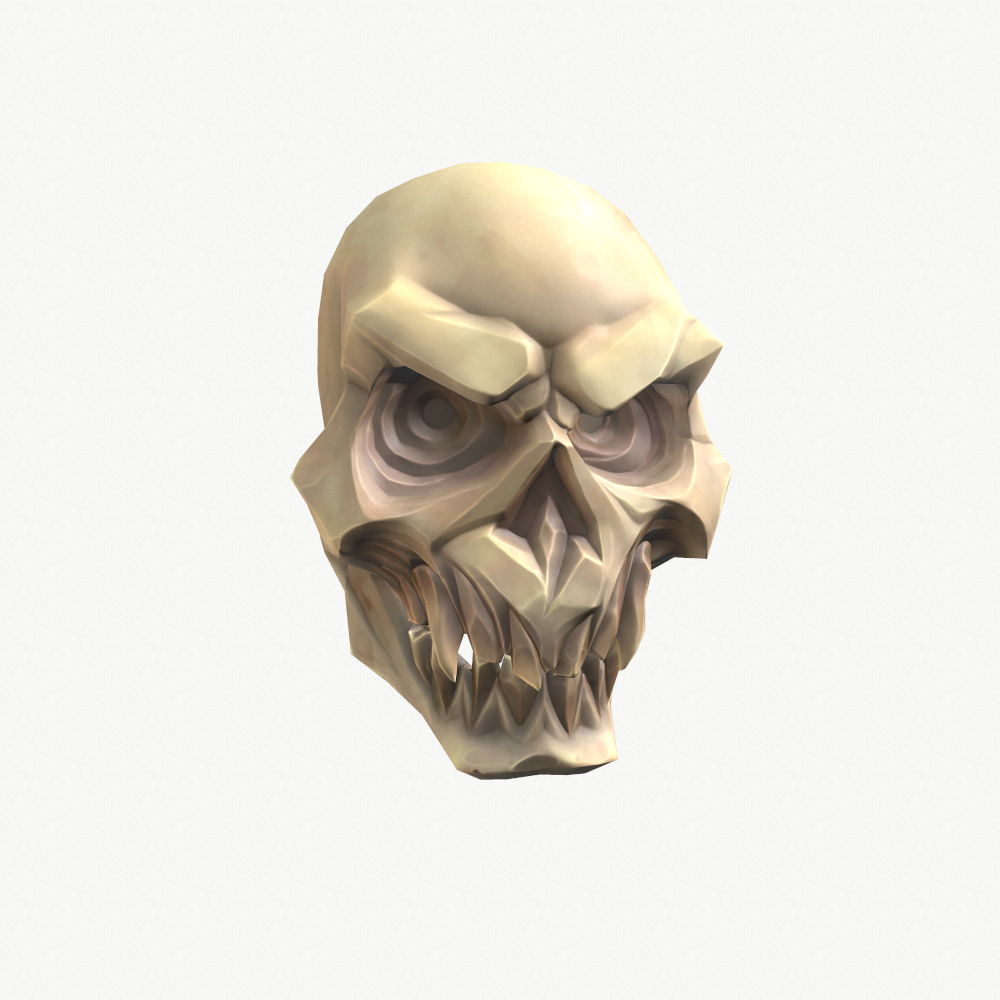 3D stylized evil skull model - TurboSquid 1360583