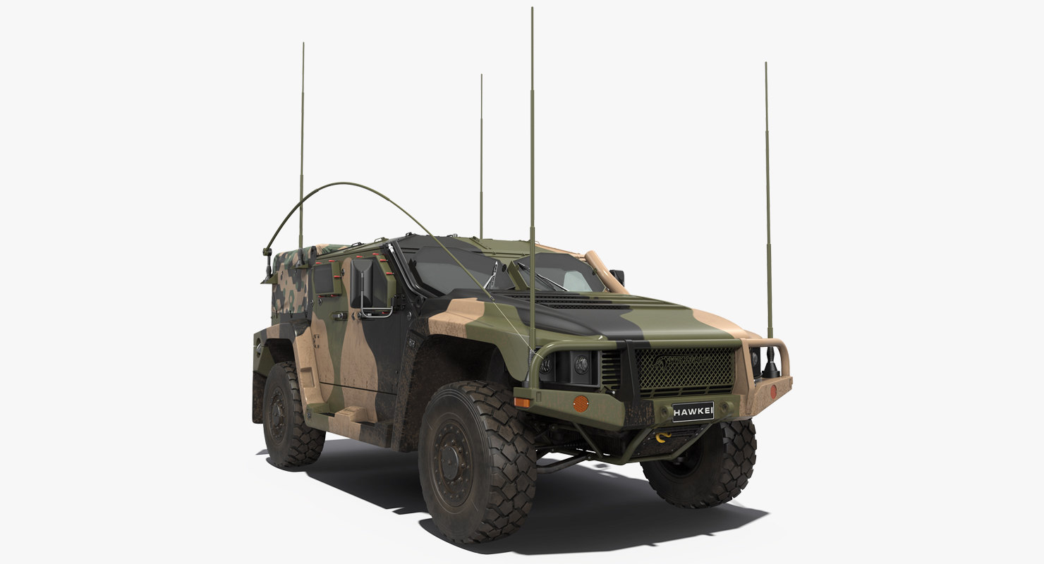 3D mobility protected vehicle hawkei model - TurboSquid 1359941