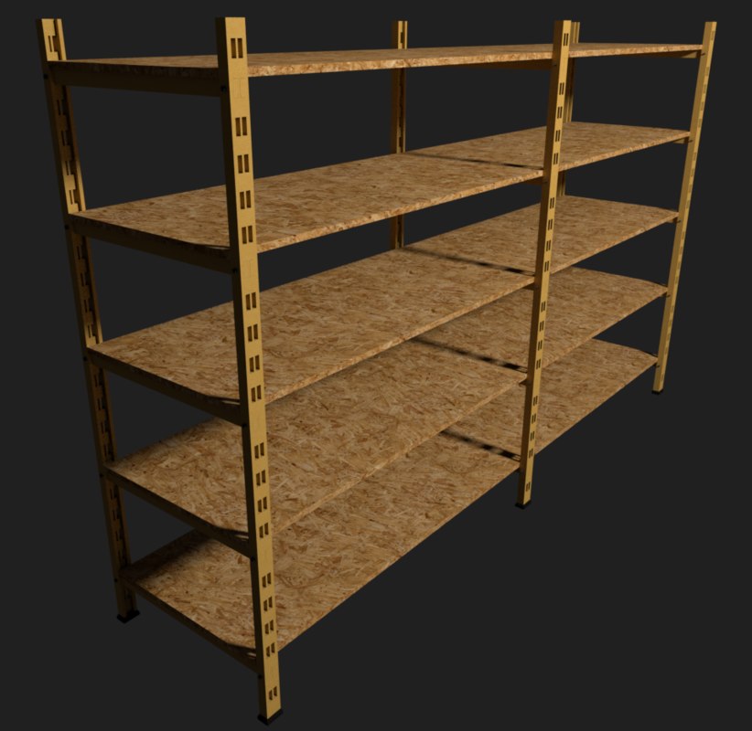 Warehouse shelf 3D - TurboSquid 1359976