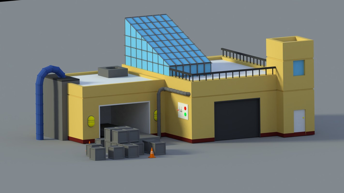 3D model industrial factory - TurboSquid 1154424