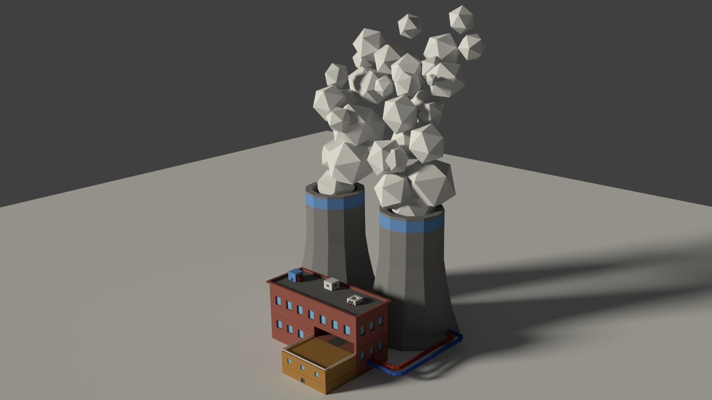 Cartoon factory 3D model - TurboSquid 1154975