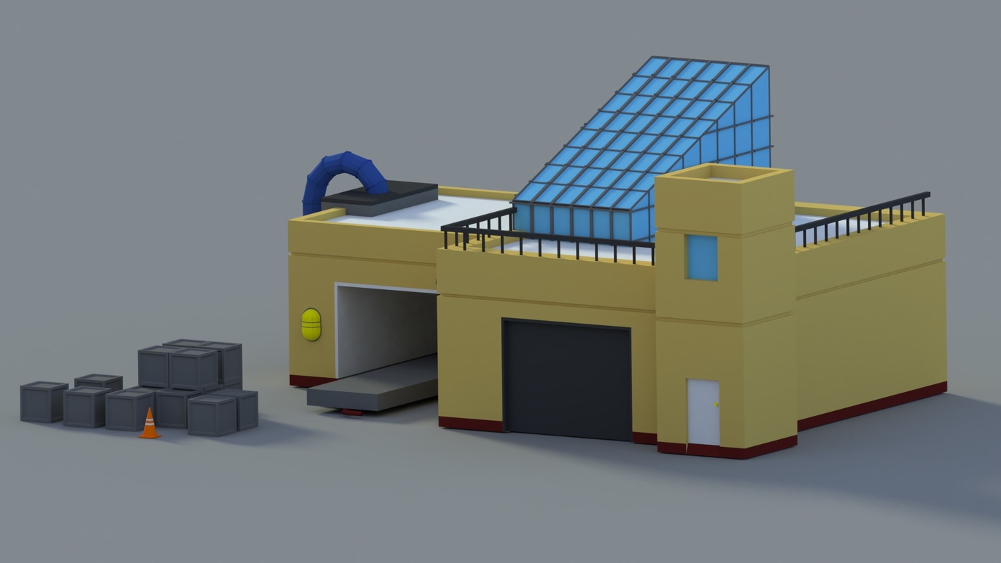 3D model industrial factory - TurboSquid 1154424