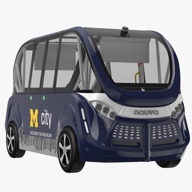 Navya bus 3D - TurboSquid 1262811