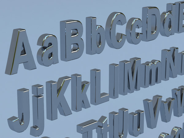 3D Letter Models | TurboSquid