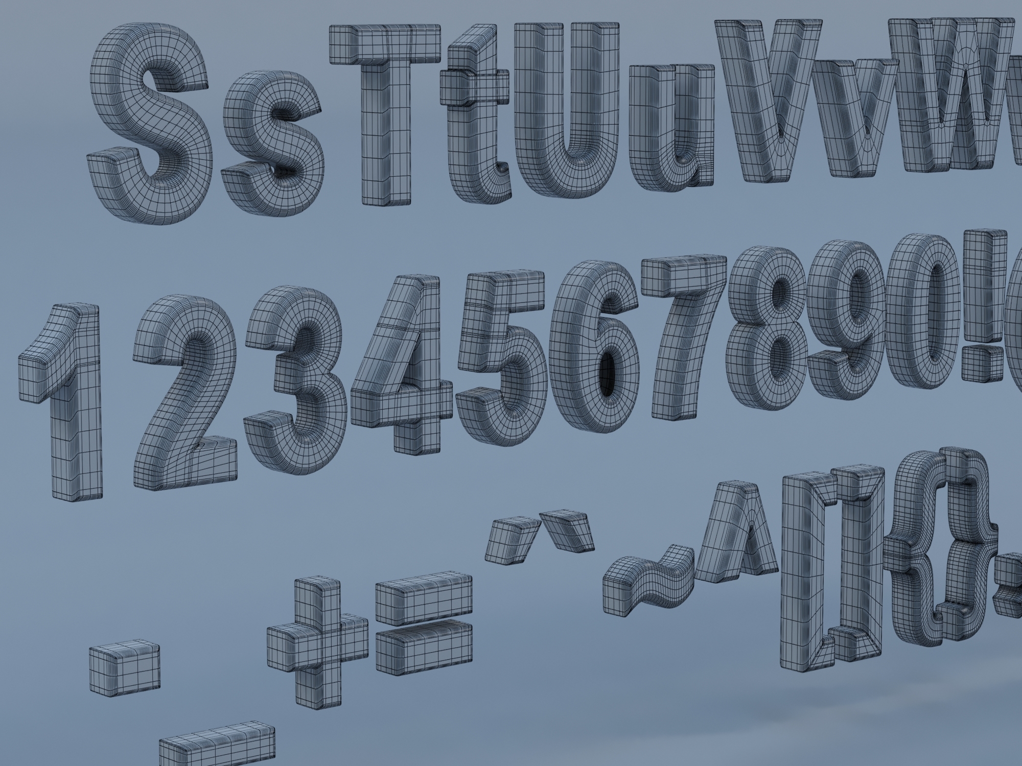 Alphanumerische Zeichen im Arial-Format. 3D-Modell - TurboSquid 1360146