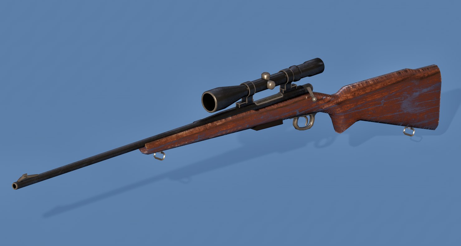 Hunting rifle 3D model - TurboSquid 1360314