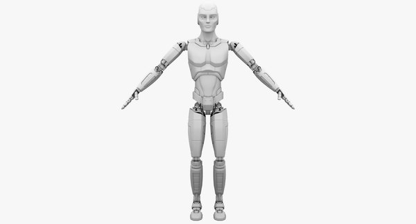 Sci-fi male female robots 3D model - TurboSquid 1360518