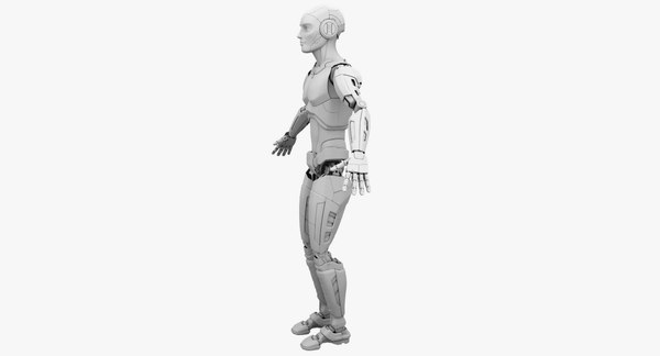 Sci-fi male female robots 3D model - TurboSquid 1360518