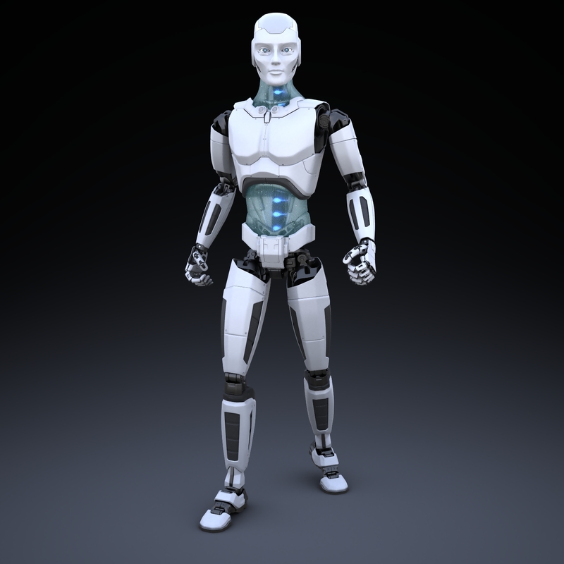 Sci-fi male female robots 3D model - TurboSquid 1360518