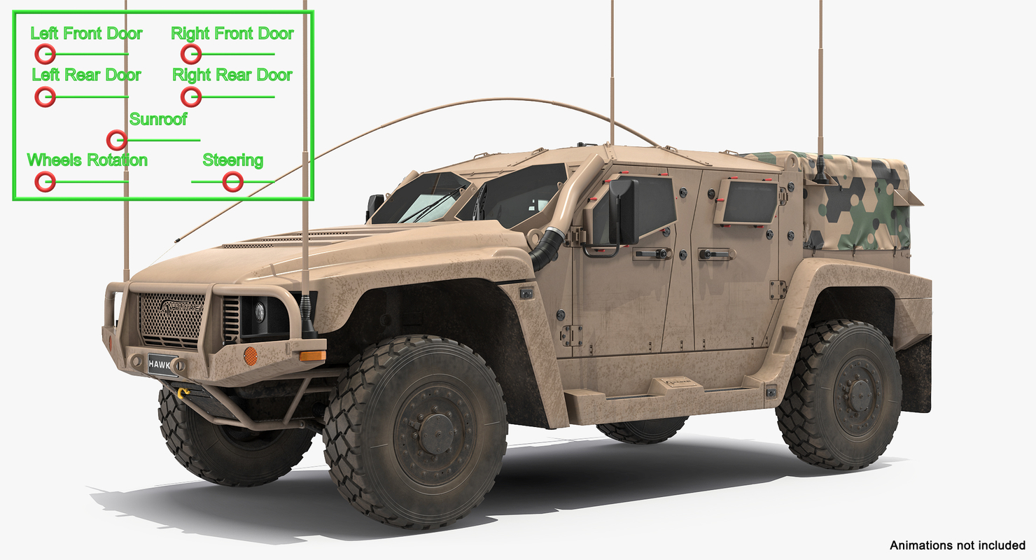Hawkei 4x4 protected mobility model - TurboSquid 1362027