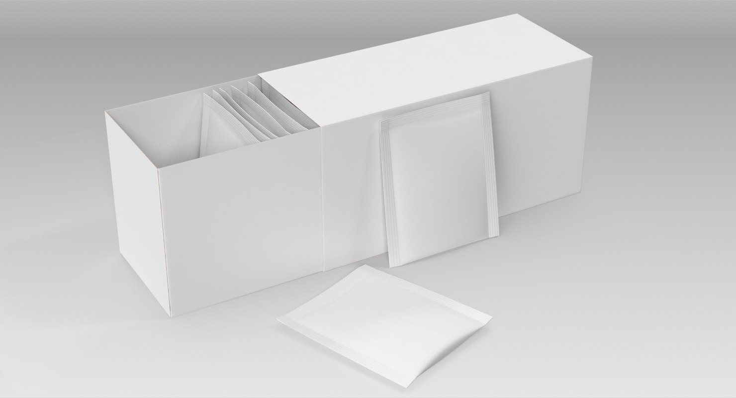 Tea packaging 3D model - TurboSquid 1360986