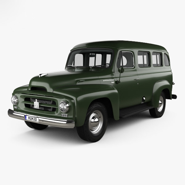 International Harvester R-110 Travelall 1953 Modelo 3D - TurboSquid 1361039