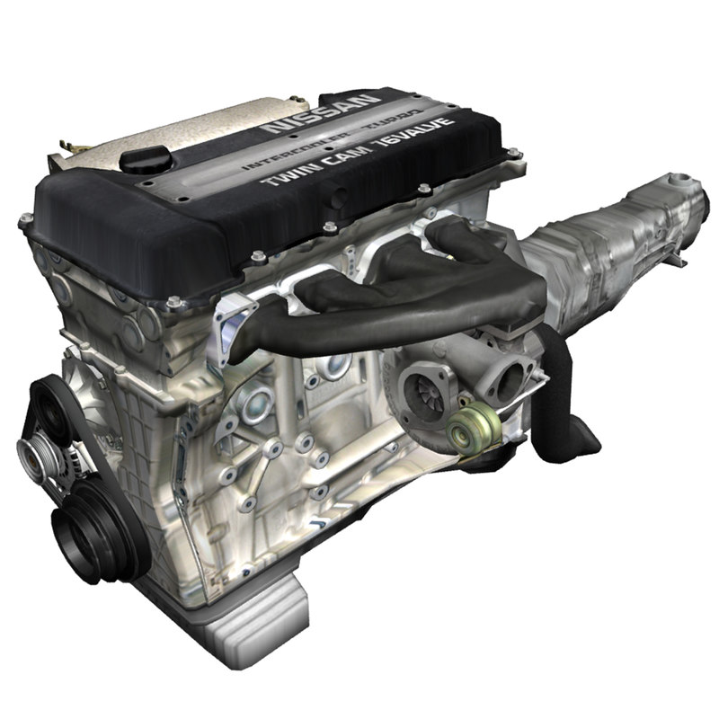 nissan sr20det engine parts 3d 3ds