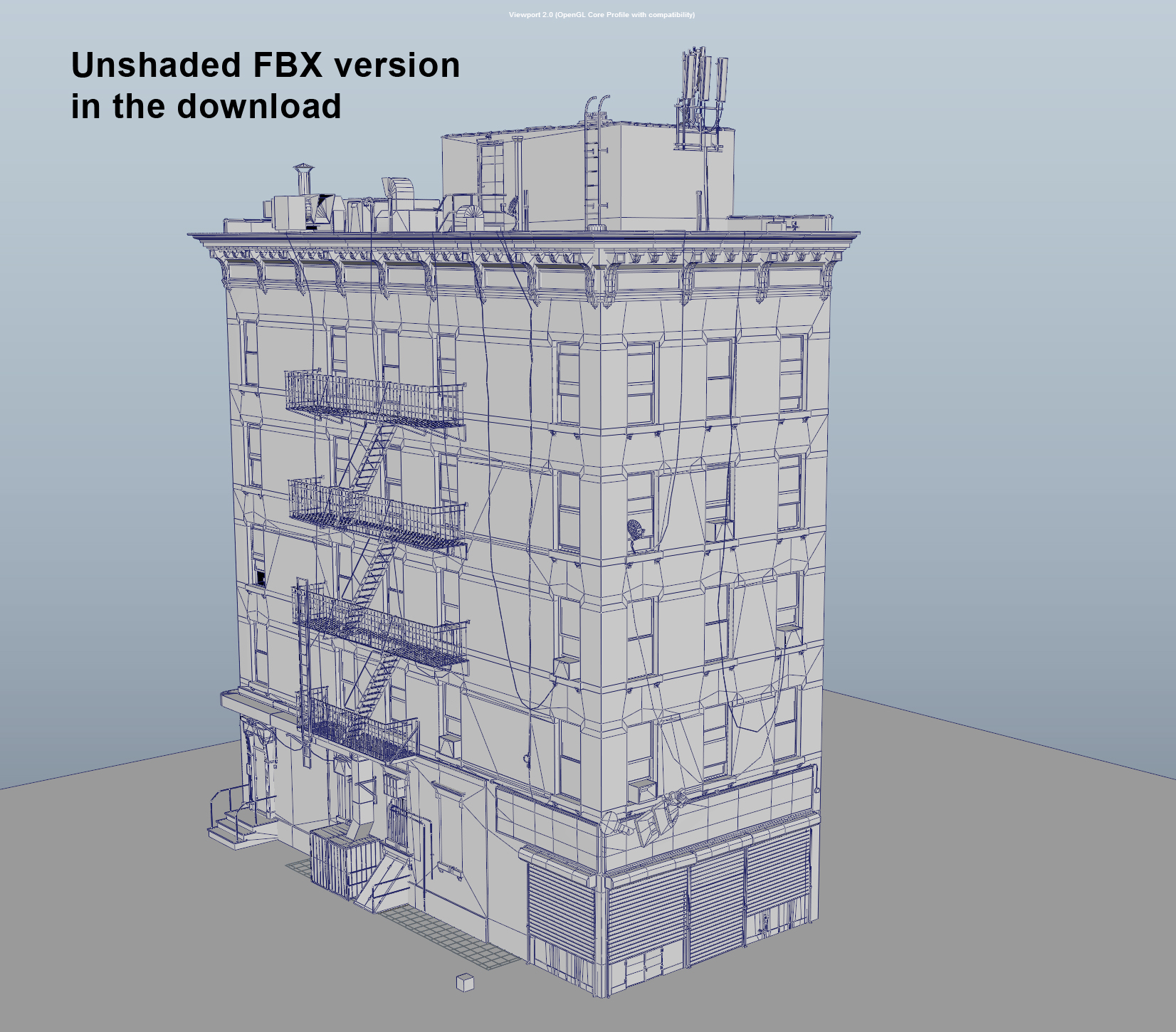 3d building apartment model