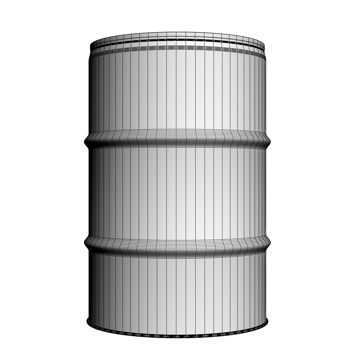 modelo 3d Barril metálico con aro cilíndrico. - TurboSquid 1361315