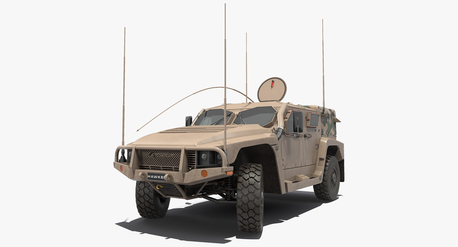 Hawkei 4x4 protected mobility model - TurboSquid 1362027