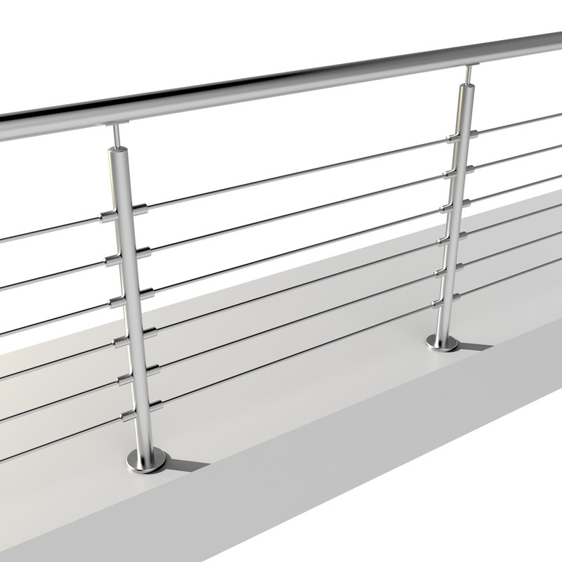 3D stainless steel railing - TurboSquid 1361437