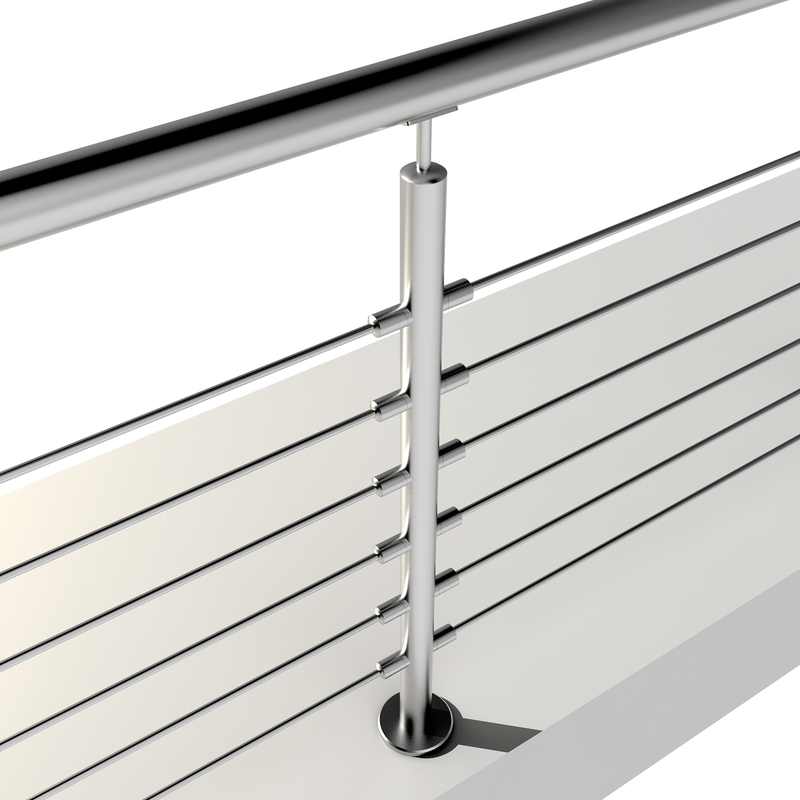 3D stainless steel railing - TurboSquid 1361437