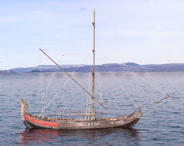 3d ancient trireme model