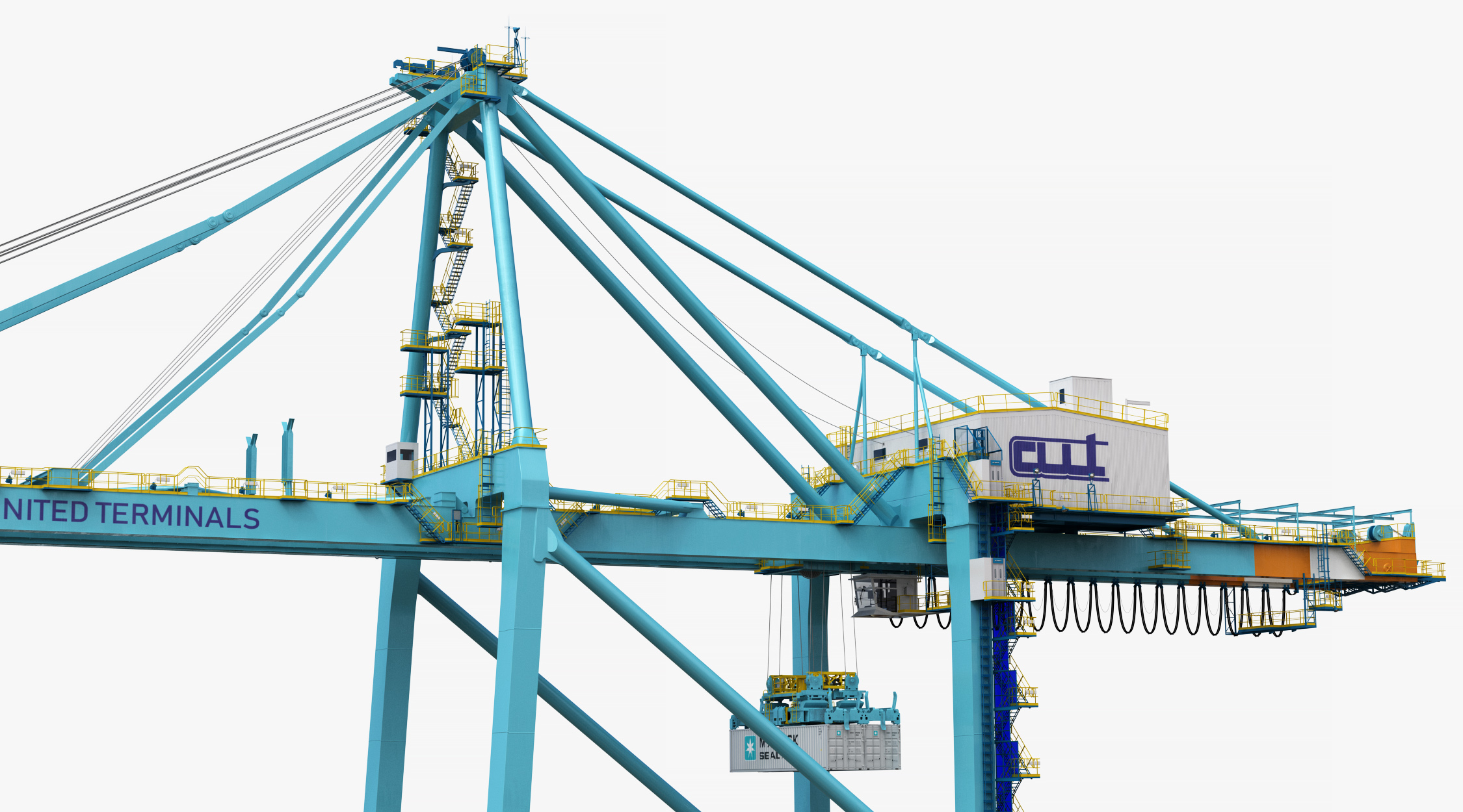 3D sts harbor crane zpmc model - TurboSquid 1361576