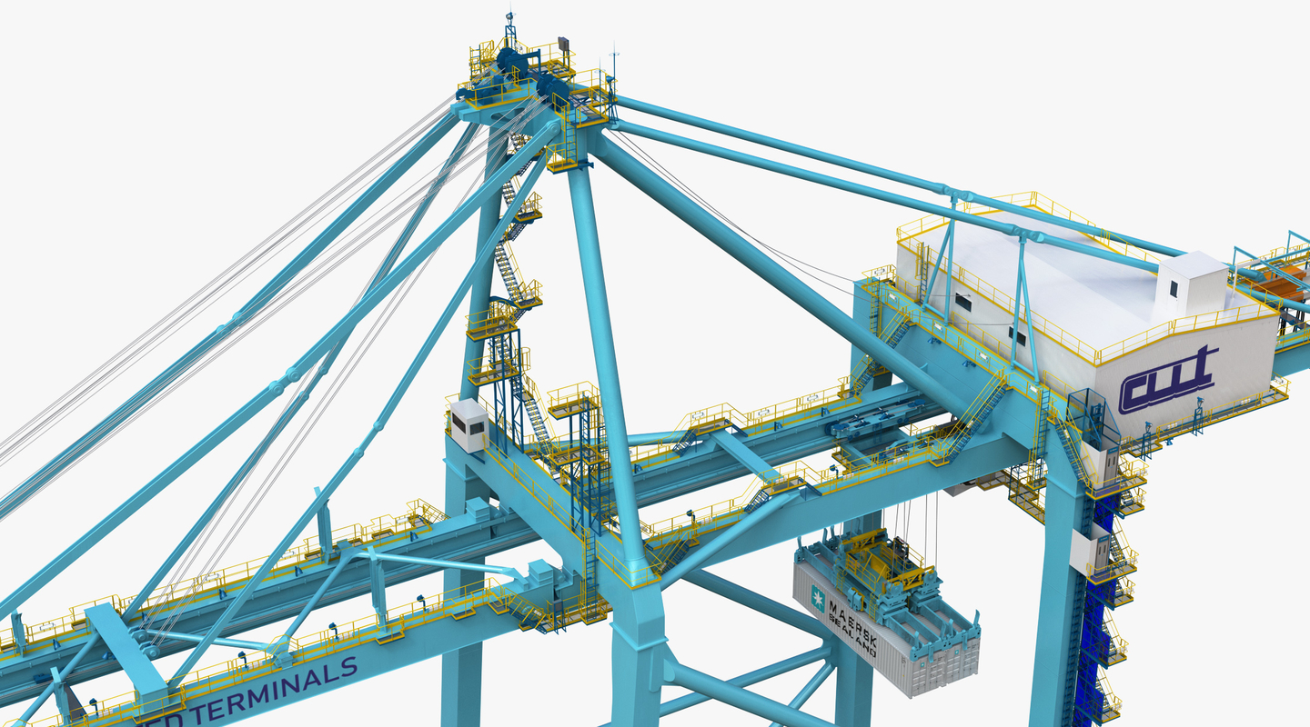 3D sts harbor crane zpmc model - TurboSquid 1361576