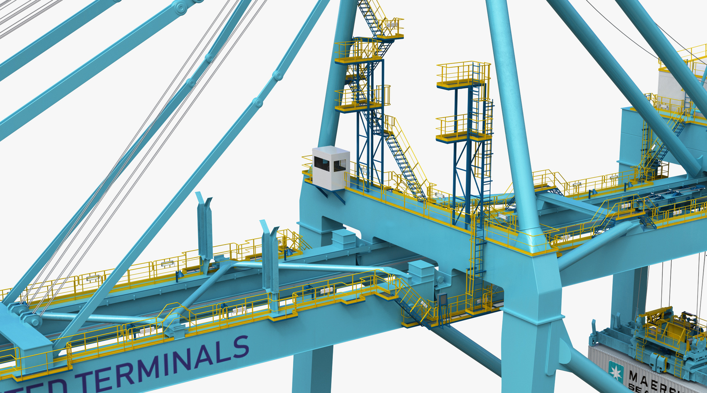 3D sts harbor crane zpmc model - TurboSquid 1361576