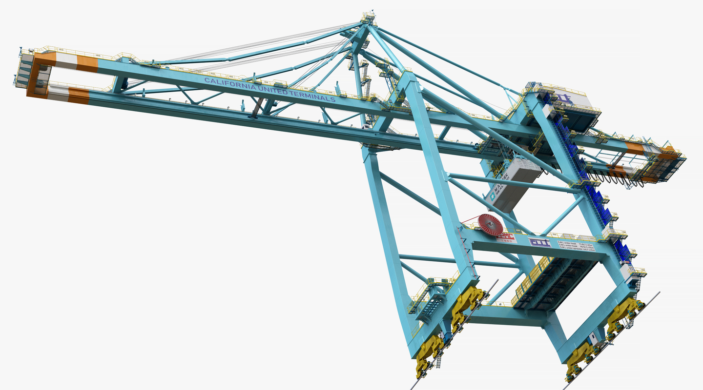 3D sts harbor crane zpmc model - TurboSquid 1361576