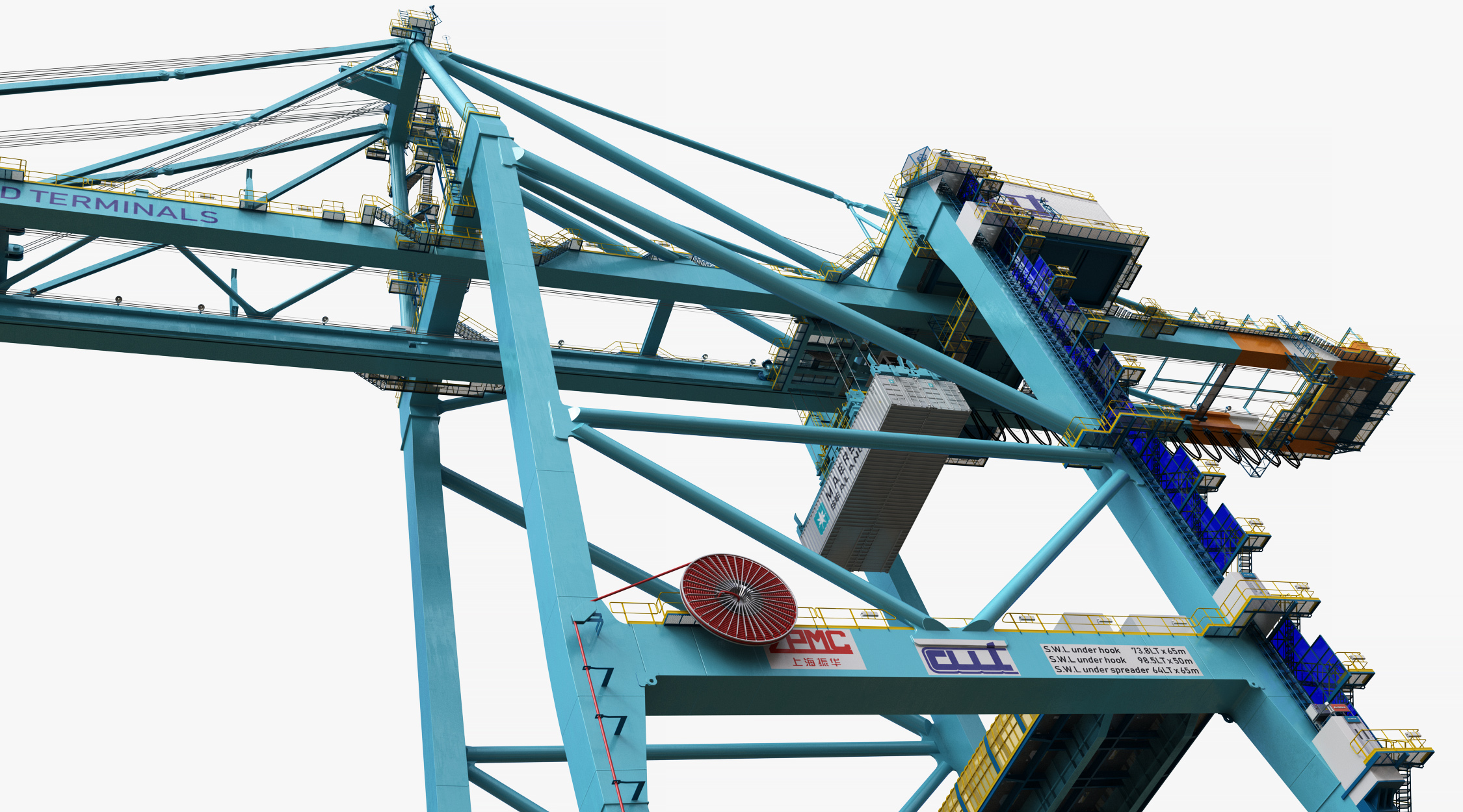 3D sts harbor crane zpmc model - TurboSquid 1361576
