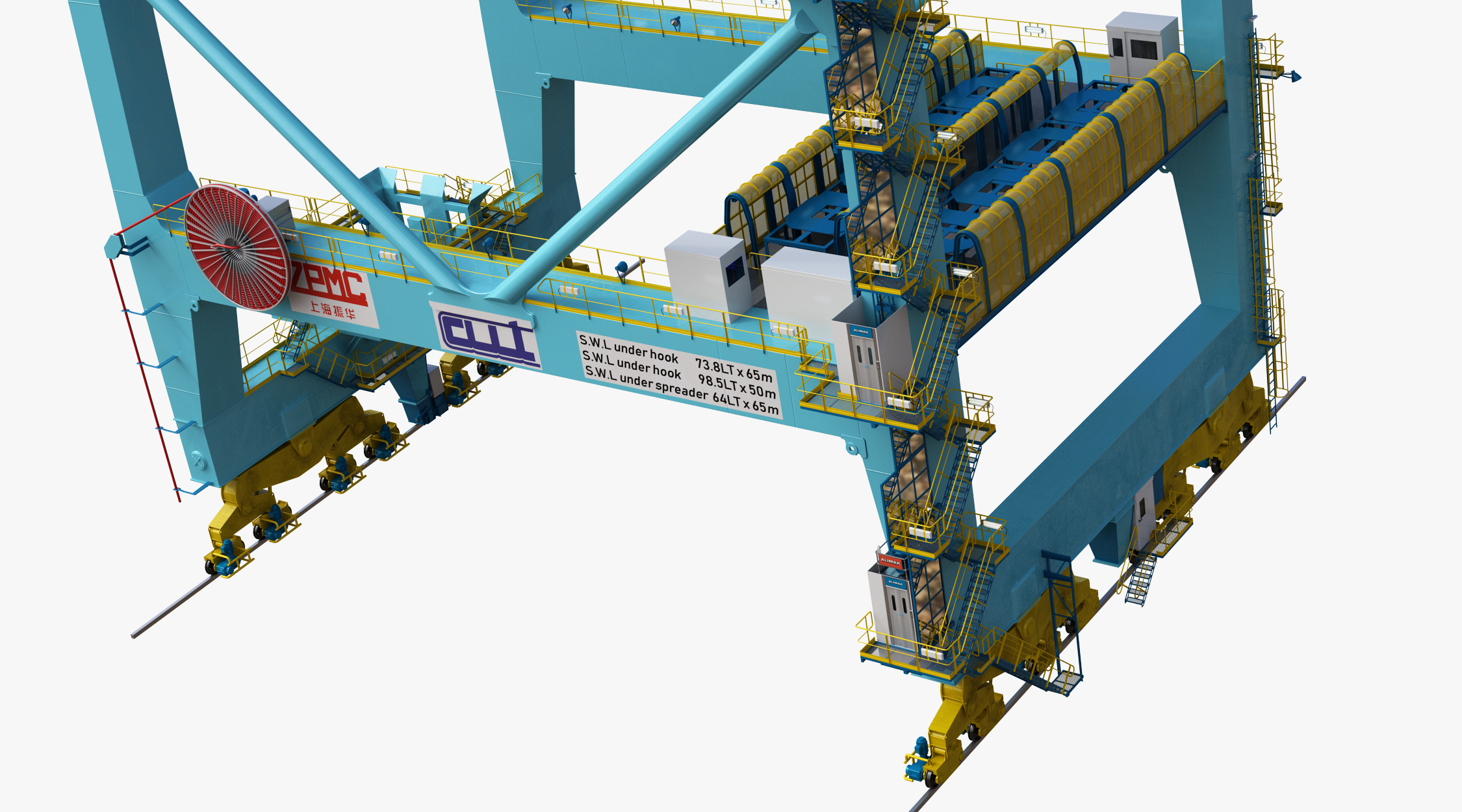 3D sts harbor crane zpmc model - TurboSquid 1361576