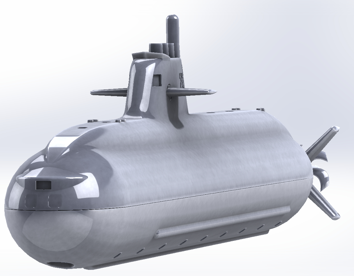 Type 212 submarine 3D model - TurboSquid 1361622