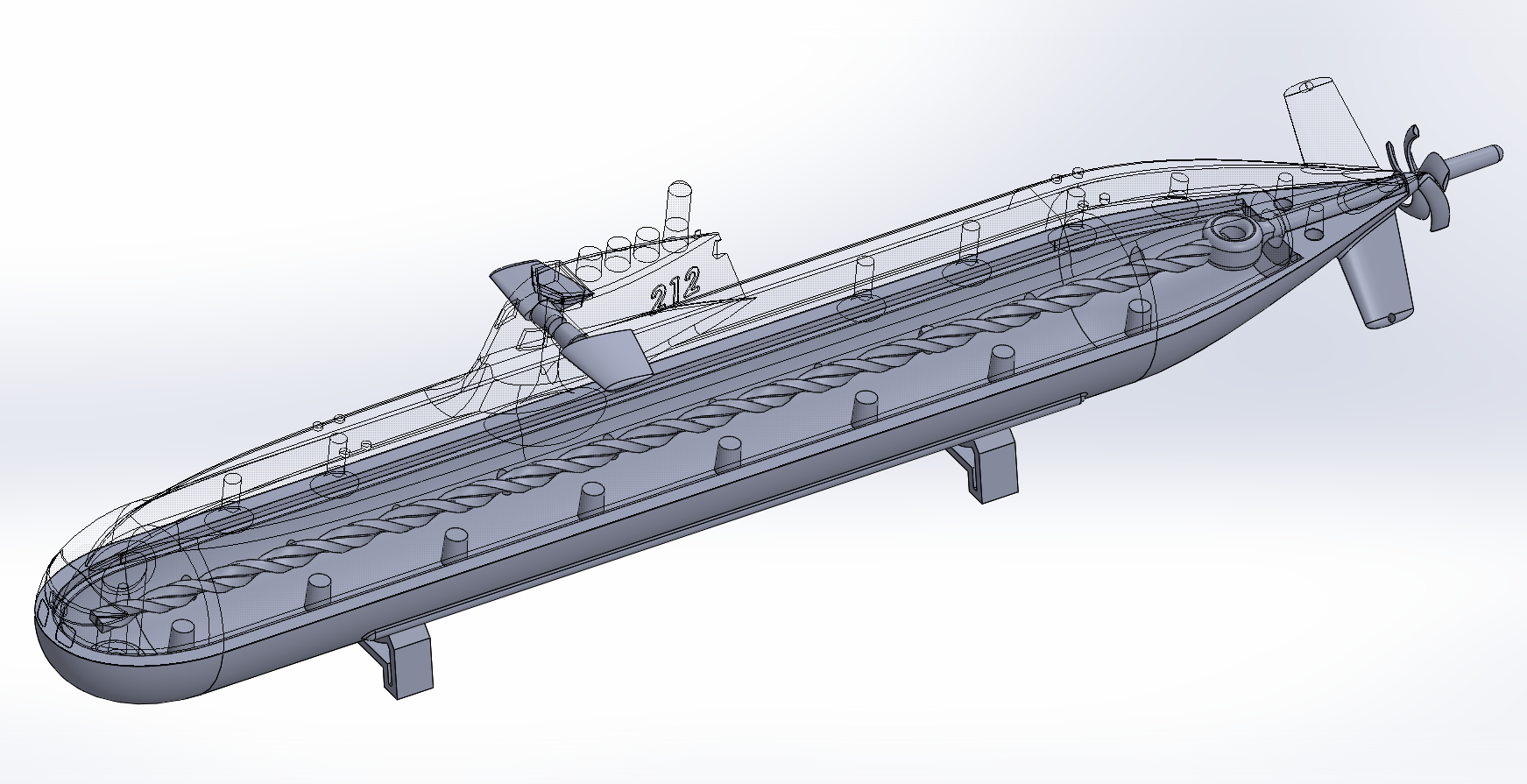 Type 212 submarine 3D model - TurboSquid 1361622