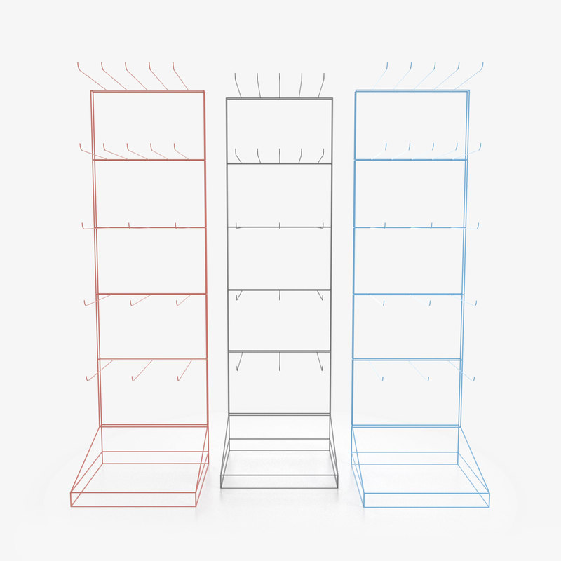 Display rack model - TurboSquid 1361645