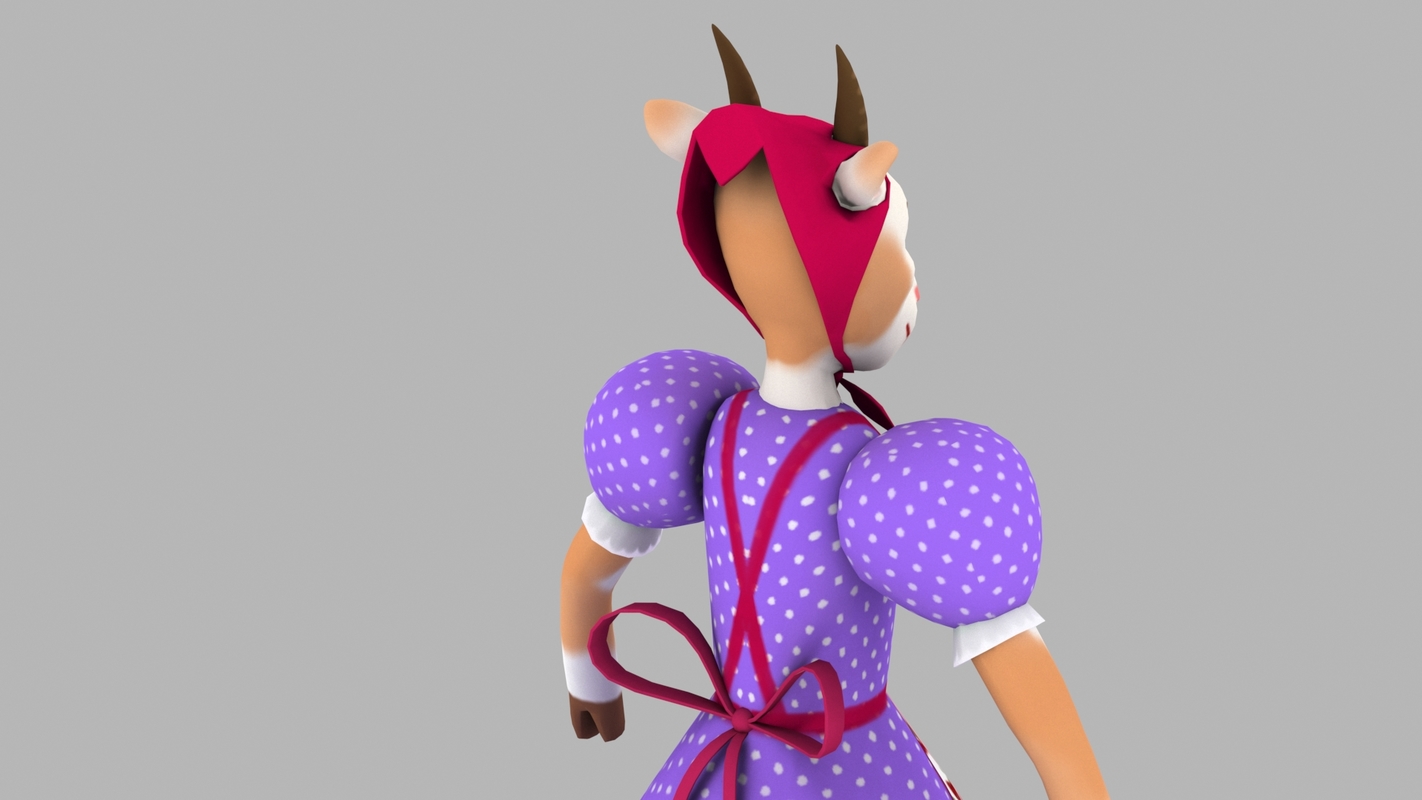 Goat mother character rigged 3D - TurboSquid 1361932